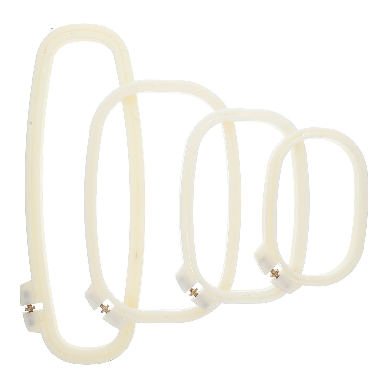 SHINYPASING handy sewing hoops Embroidery Hoop Beige 4pcs - Walmart.com