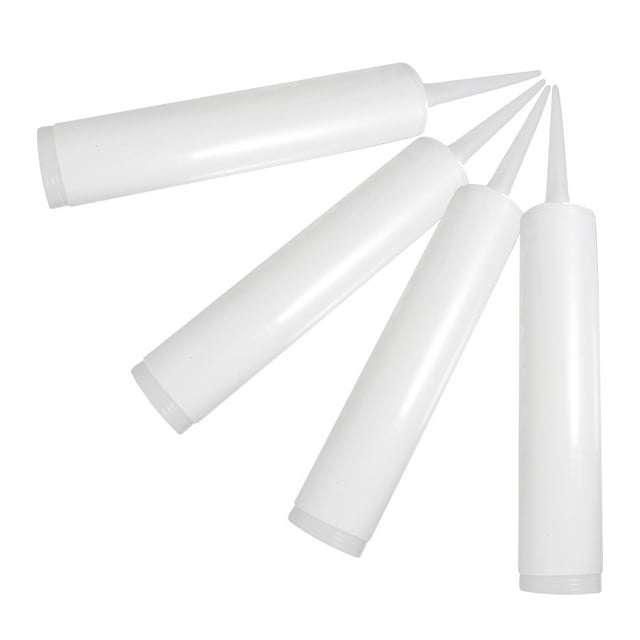 4pcs Empty Plastic Caulk Tubes Refillable Sealant Tubes Portable ...