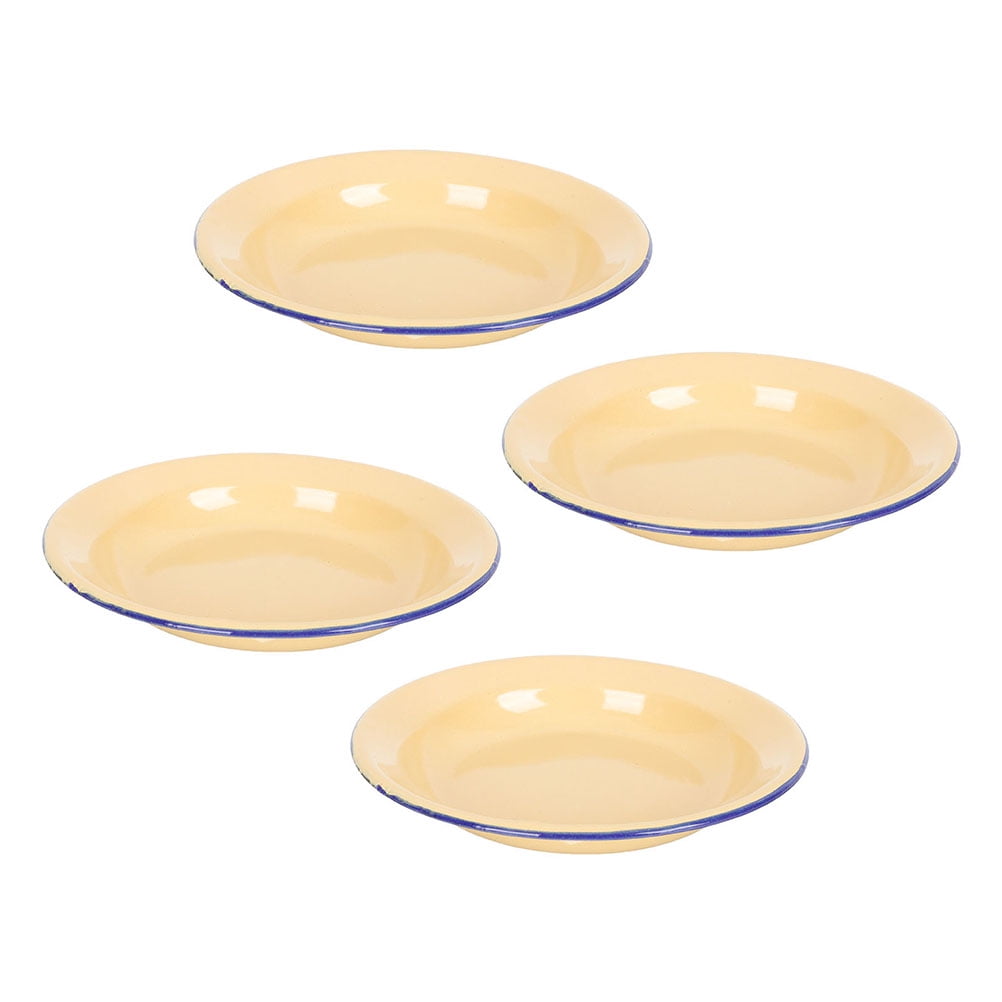 4pcs Retro Enamel Plates for Fruits Dishes - Walmart.com