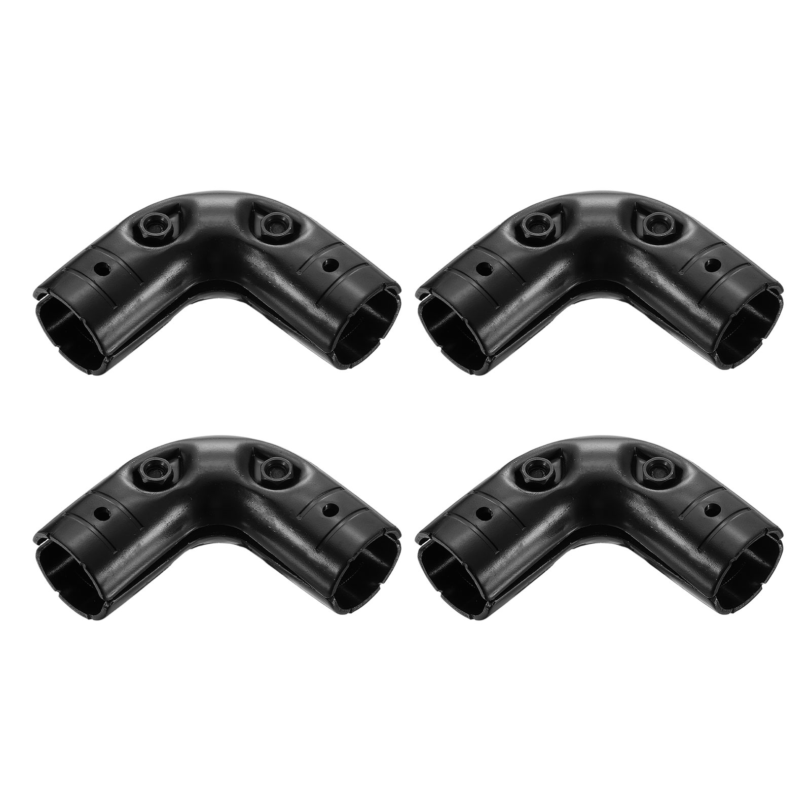 4 Pcs End Rail Clamps, 1-1/8" T-shape Pipe Clamp Structural Pipe ...