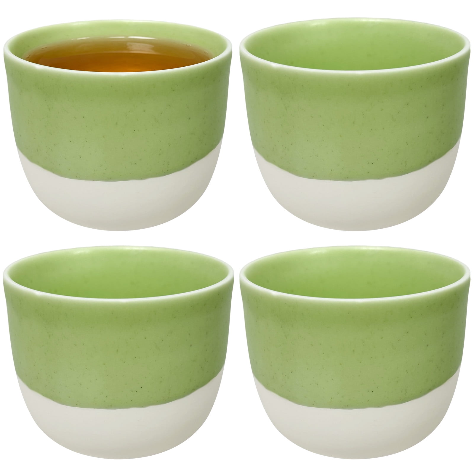 4 Pcs Espresso Cups, Ceramic Mini Coffee Cups, Handmade Thick-Walled ...