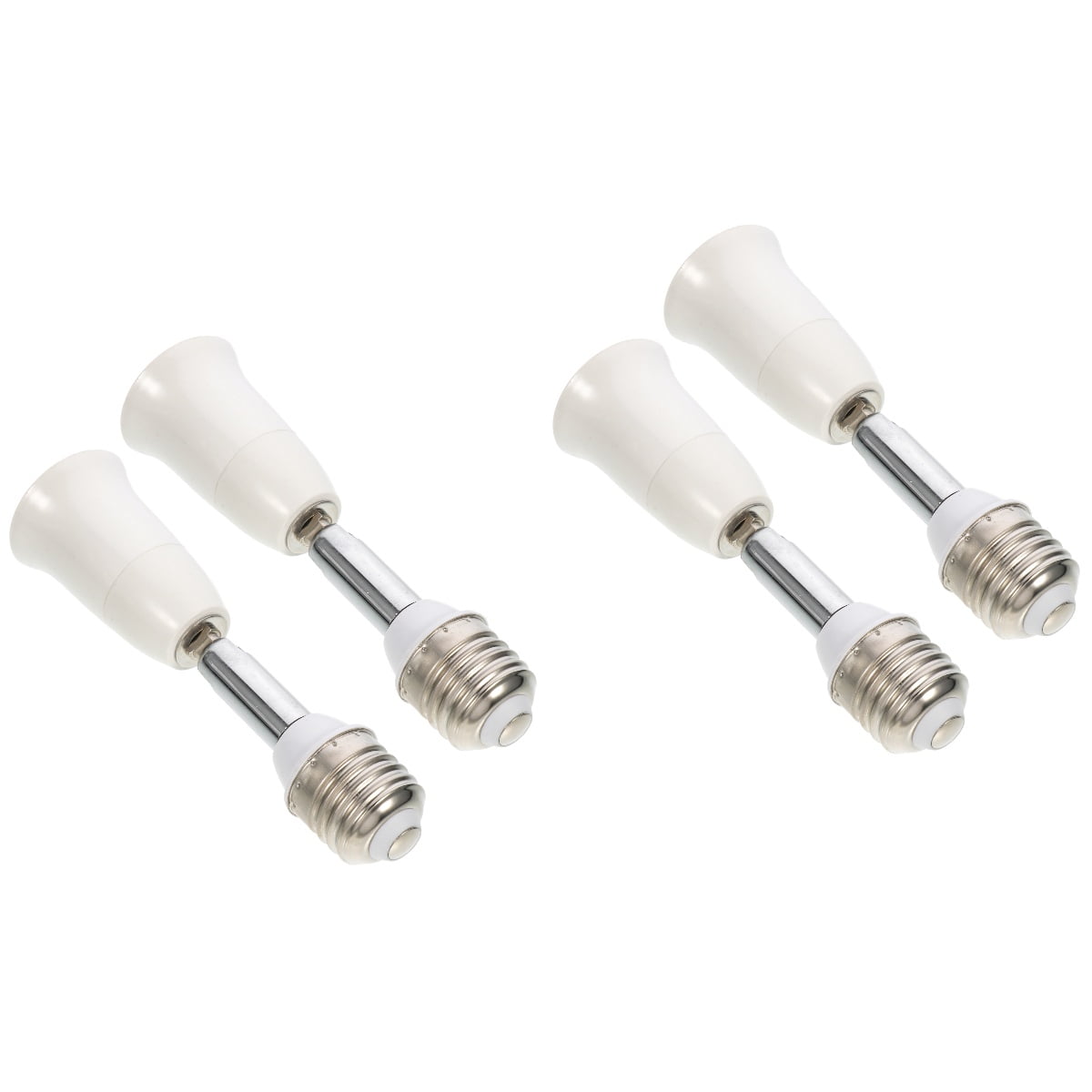 4 Pcs Extended Bend Socket Light Bulb Extender Adapter Extension Cord ...