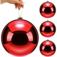 4 Pcs Extra Large Christmas Ball Ornaments 8'' (200 Mm) Giant Oversized ...