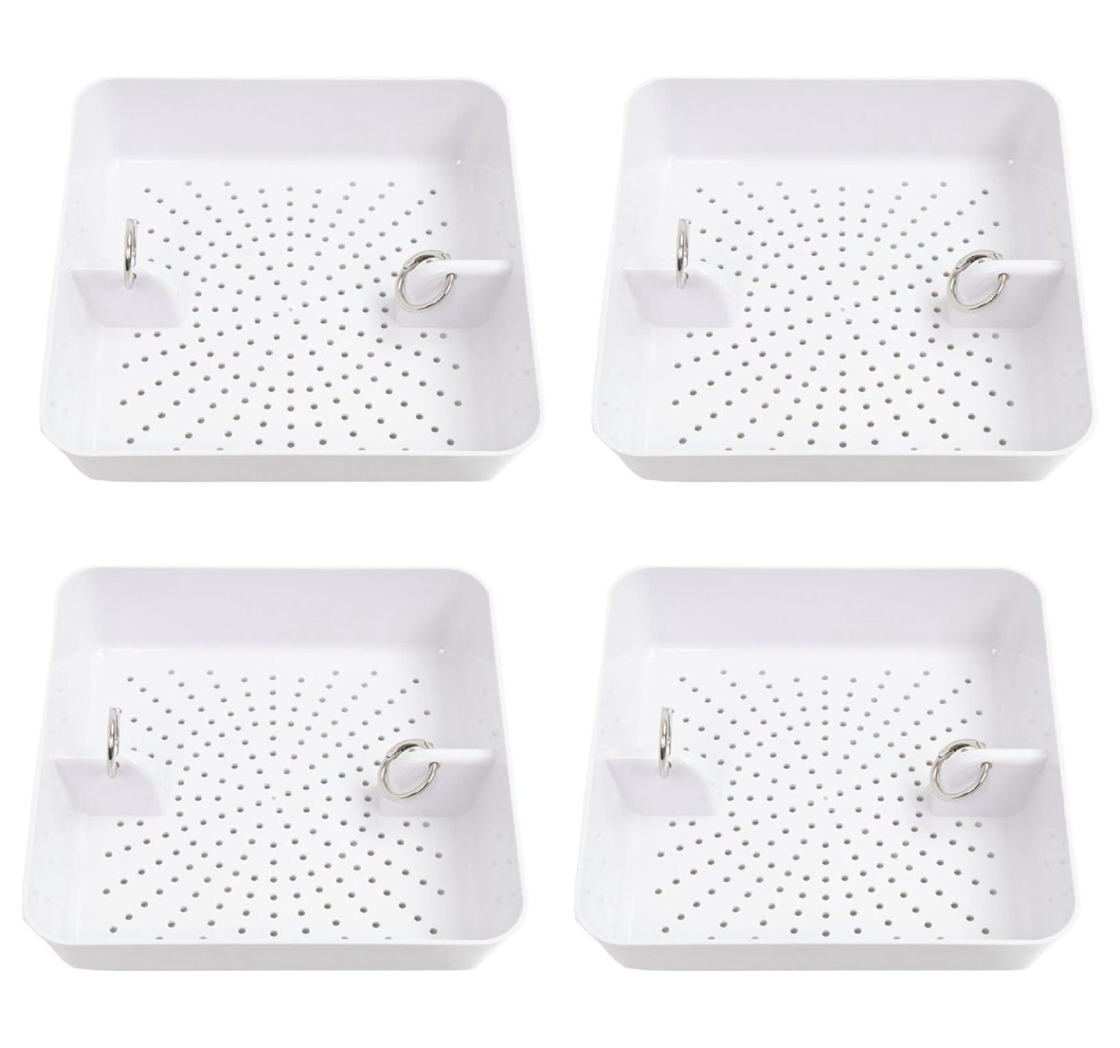 4 Pcs FS-PB Plastic Floor Sink Drain Strainer Drop-in Sink Drain Basket ...