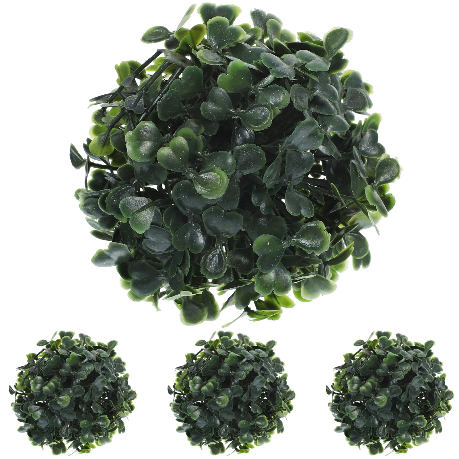 4 Pcs Fake Grass Ball for Ceiling Greenery Balls Artificial Oval ...