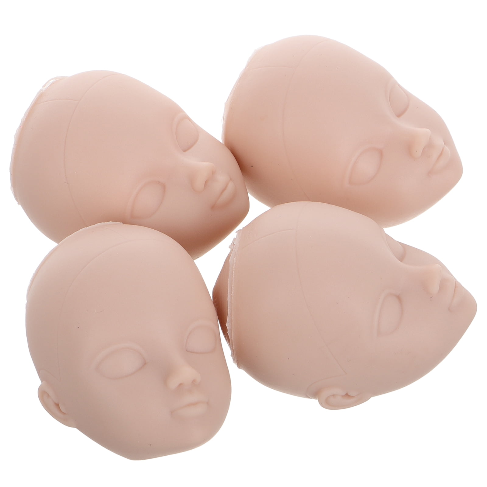 4 Pcs Fake Head Model Head Dress up Doll Head Baby 4.50X3.50X3.50CM ...