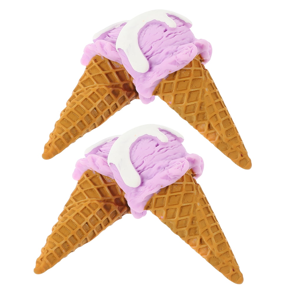 Masteelf 4 Pcs Fake Ice Cream Models Realistic Decoration for Parties ...