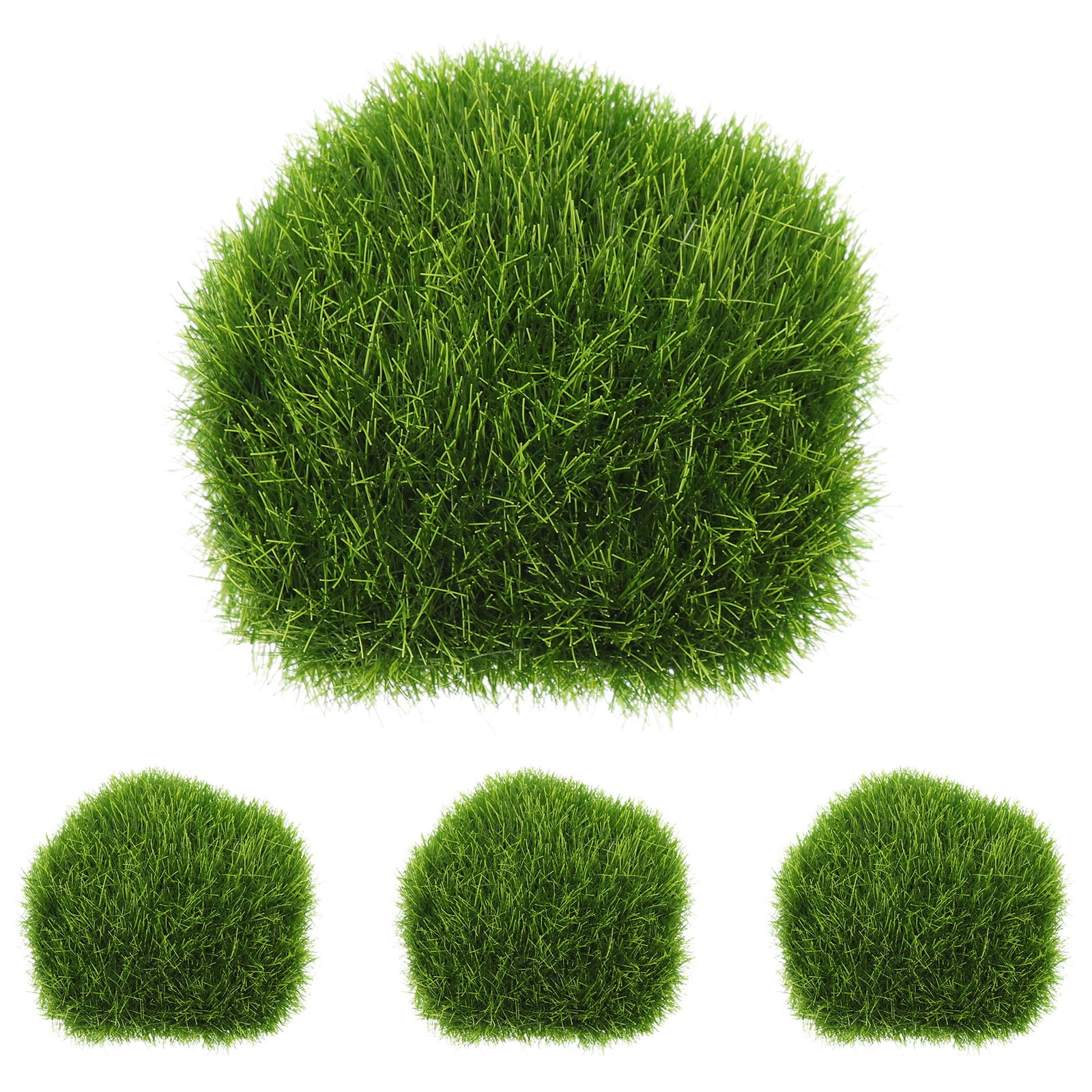 GOOHOCHY Artificial Green Moss Stones for Decor Lifelike Foam Craft ...