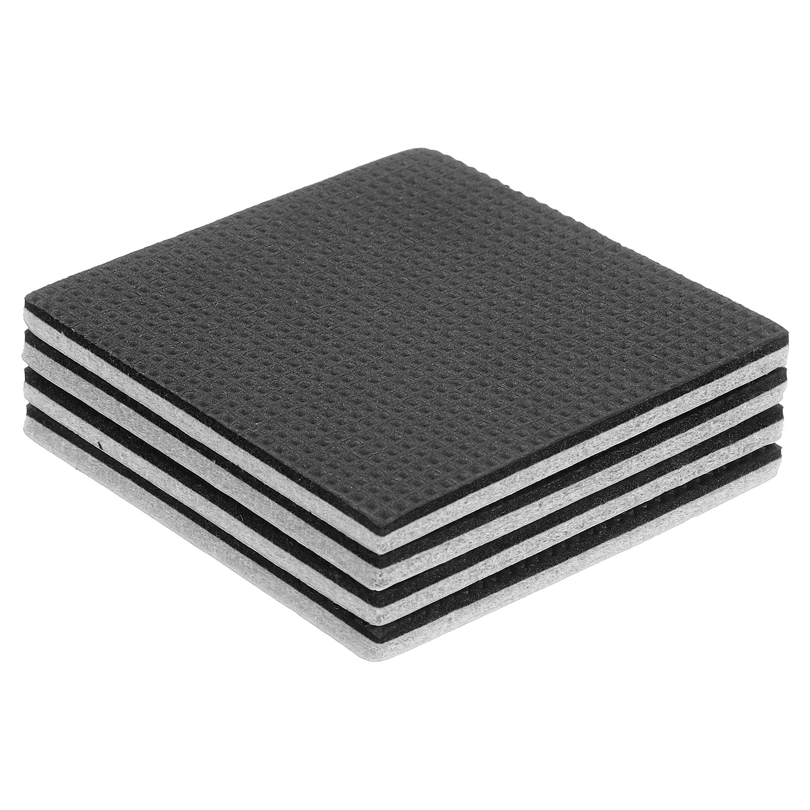 4 Pcs Felt & EVA Furniture Pads, 2 3/4" (70mm) Square Furniture Feet ...