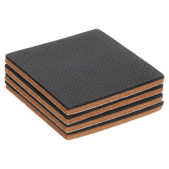 4 Pcs Felt & EVA Furniture Pads, 2 3/8" (60mm) Square Furniture Feet ...