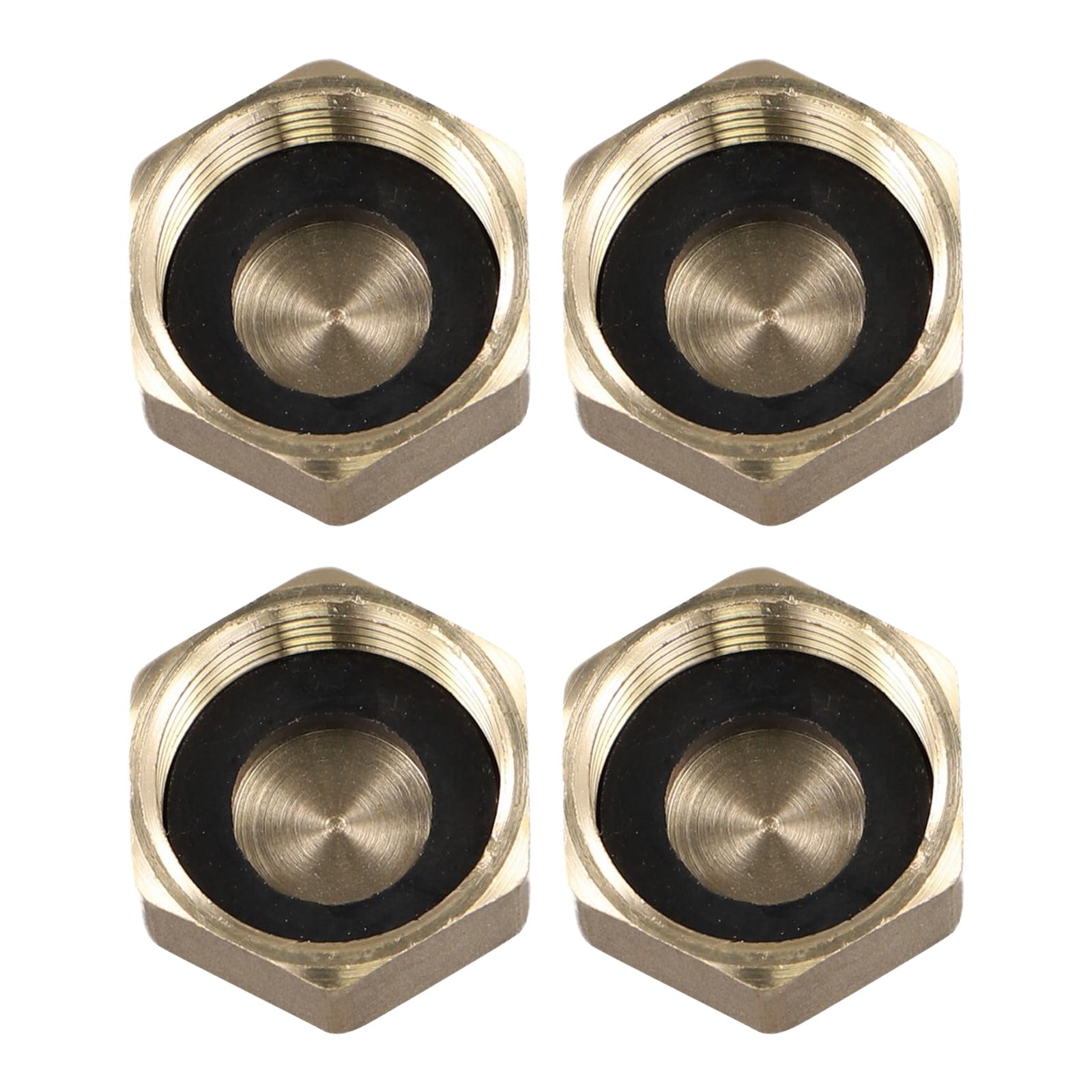 4 Pcs Female Threaded Plug 3/4\" Washing Machine Radiator Valve ...