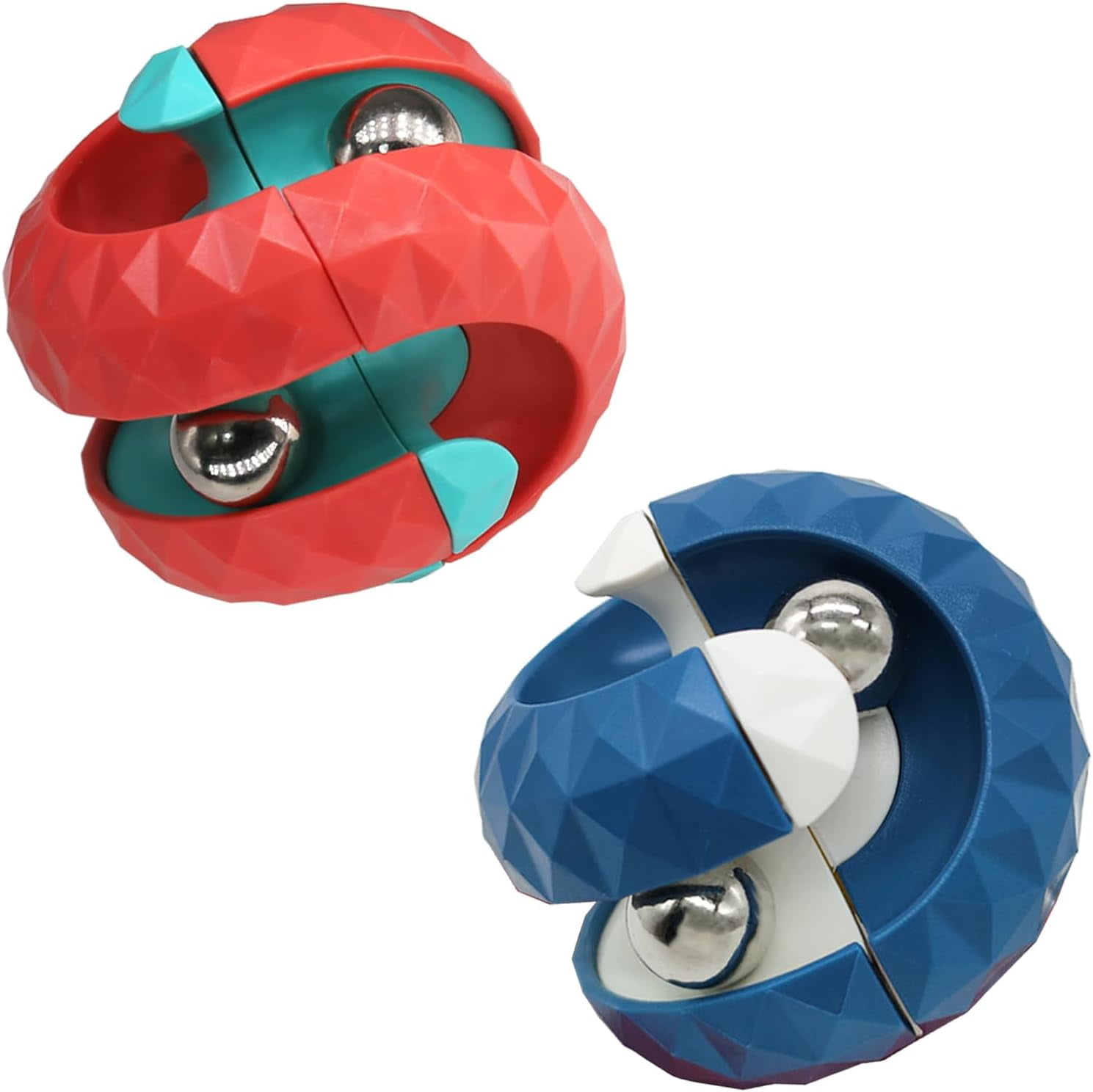 (4 Pcs) Fidget Toys Orbit Ball Toy Pack, Novelty Creative Track ...