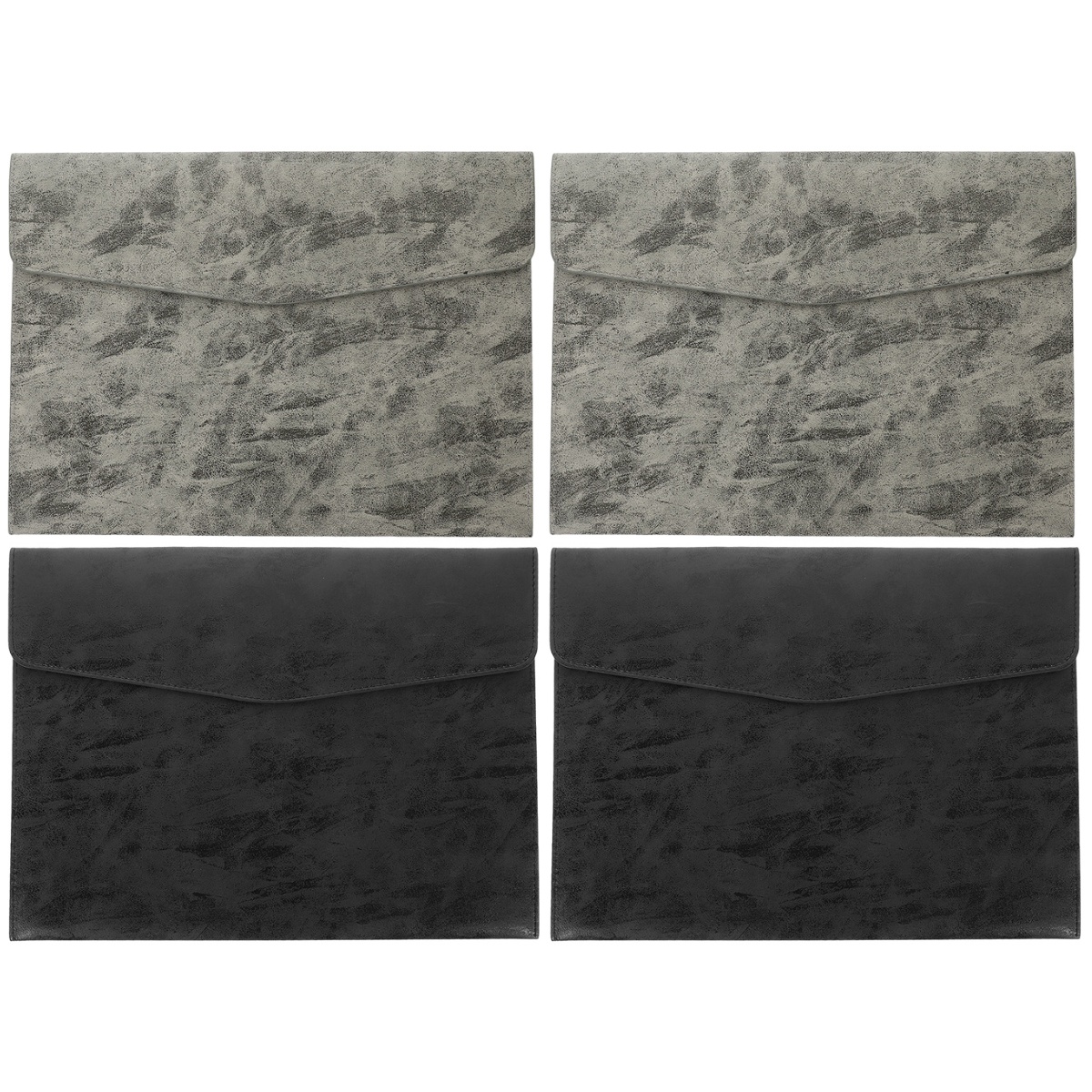 4 Pcs File Pocket Storage Bag A4 Folder Money Safe Pouches Office ...