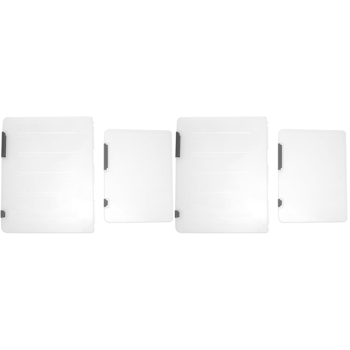4 Pcs File Storage Box Multi Purpose Container Office Notes Holder Case