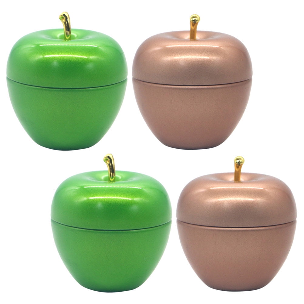 4 Pcs Fillable Apples Container Canisters Candy Storage Containers Home ...