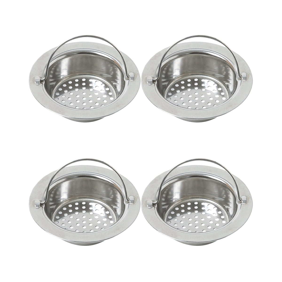 4 Pcs Filter Strainer Bathroom Sink Hand-held Kitchen Perforated Mesh ...
