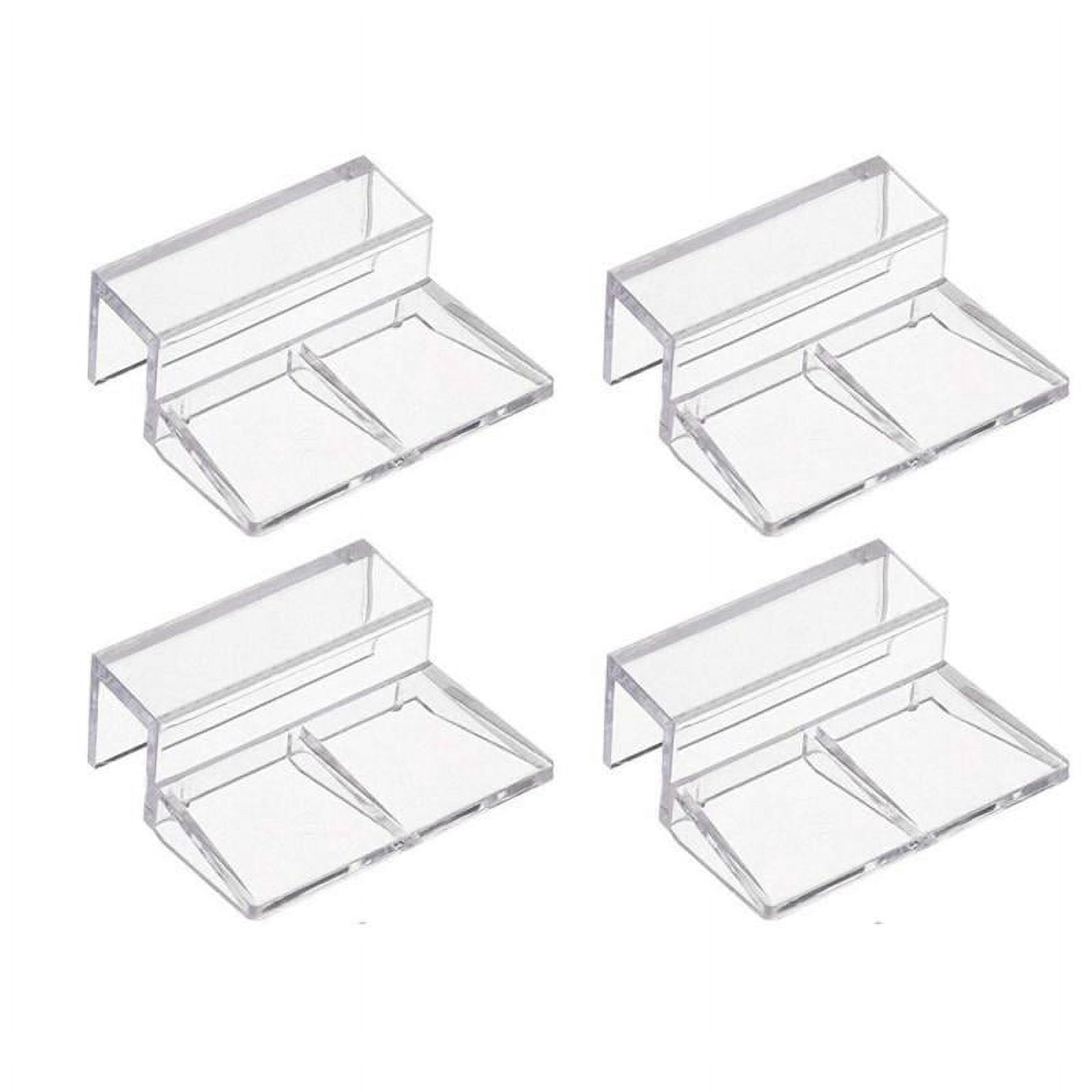 4 Pcs Fish Tanks Glass Cover Clip, Clear Acrylic Support Holder ...
