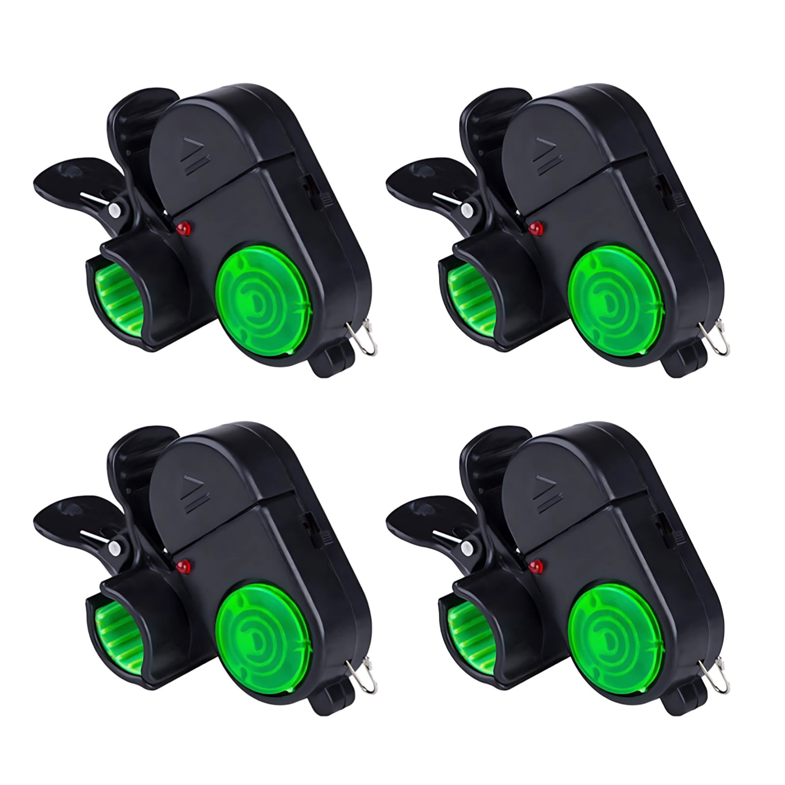 4 Pcs Fishing Bite Alarm, High Sensitivity LED Clip On Fishing Rod ...