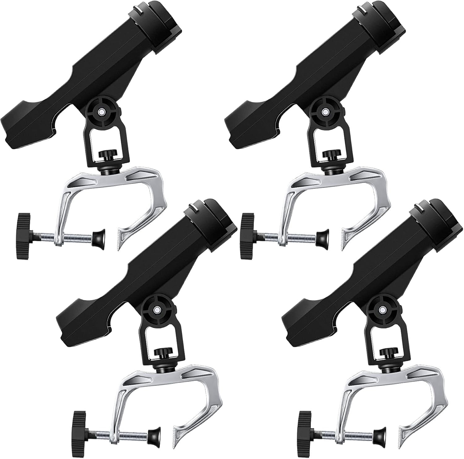 4 Pcs Fishing Boat Rods Holder 360 Degree Adjustable Folding Fishing ...