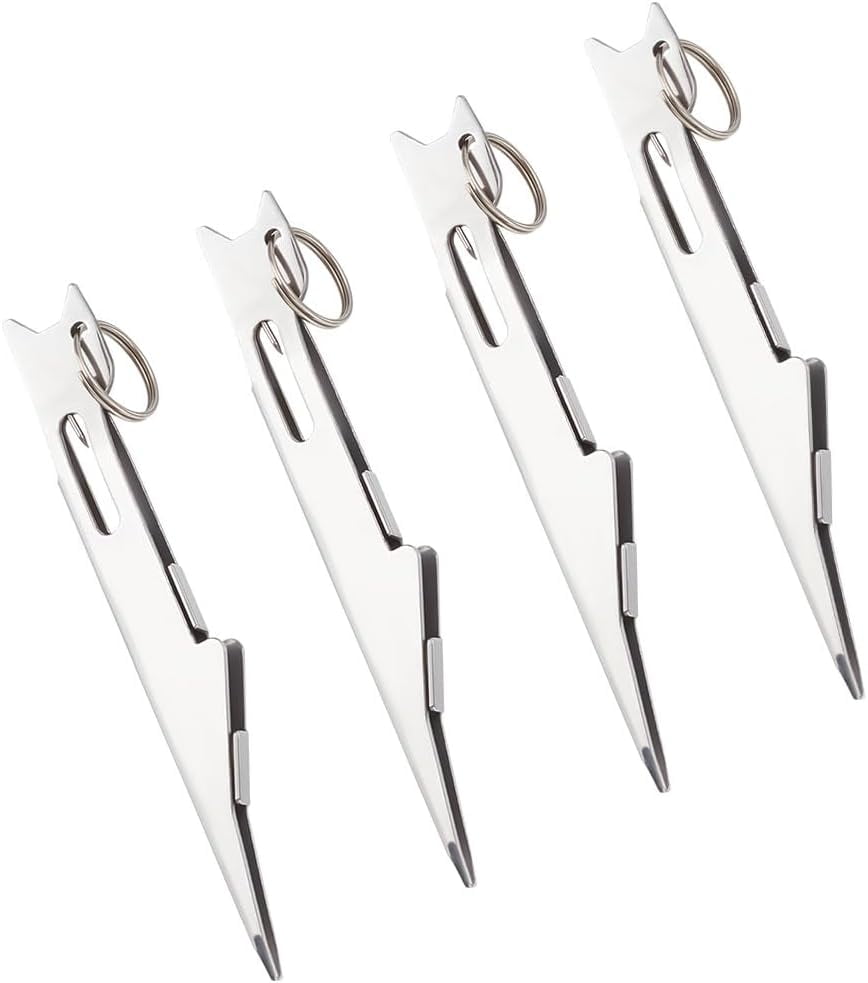 4 Pcs Fishing Line Knot Tyer Quick Tie Stainless Steel Fishing Knot ...