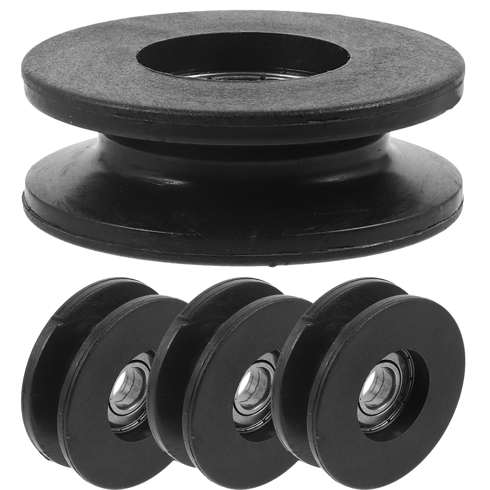 4 Pcs Fitness Equipment Accessory Pulley Wheel Gym Supply Metal ...