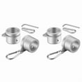 4 Pcs Flag Pole Rings Anti Wrap Flag Pole Clips Swivels 360° Rotating ...
