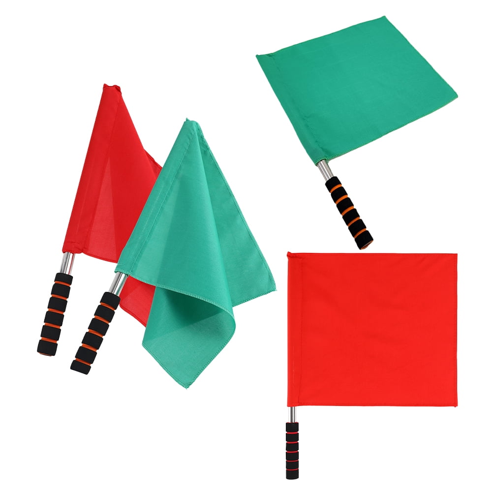 4 Pcs Flag Signal Banner Flags Agility Poles Flags Tossing Penalty Flag Referee Flag - Walmart.com
