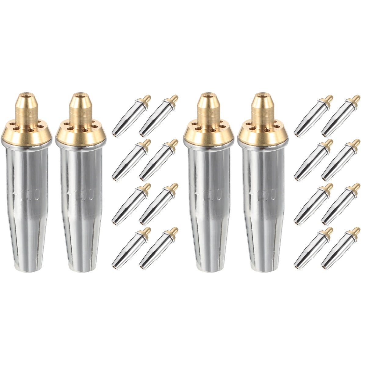 4 Pcs Flashlight Natural Gas Cutting Tips Torch Propane Nozzle Copper ...