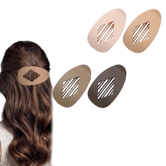 AWAYTR French Concord Hair Clips, 6PCS Curved Claw Clips, Matte Acrylic ...
