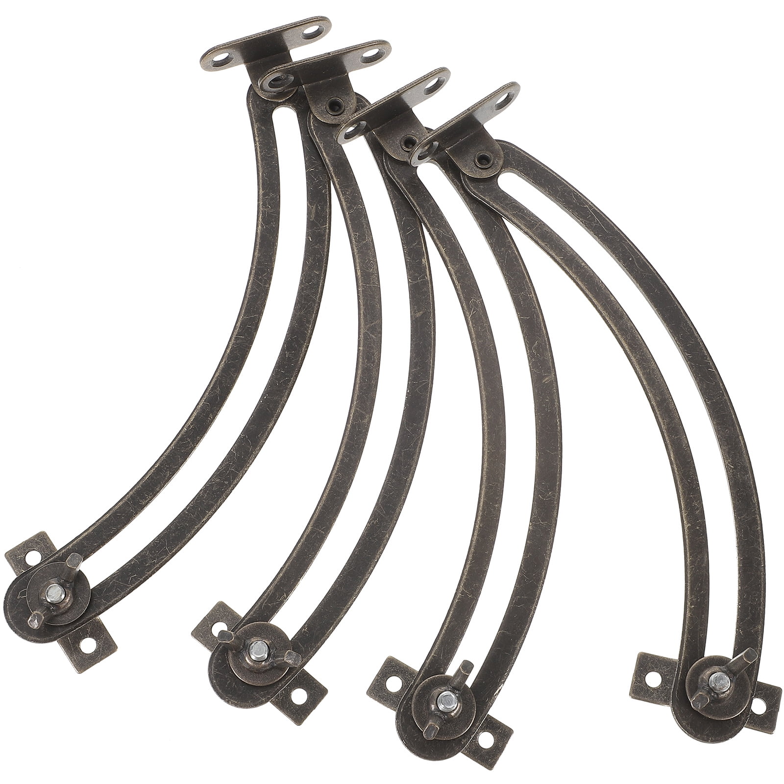 4 Pcs Flip Hand Cabinet Hinges Kitchen Heavy Duty Door Lift Supports ...