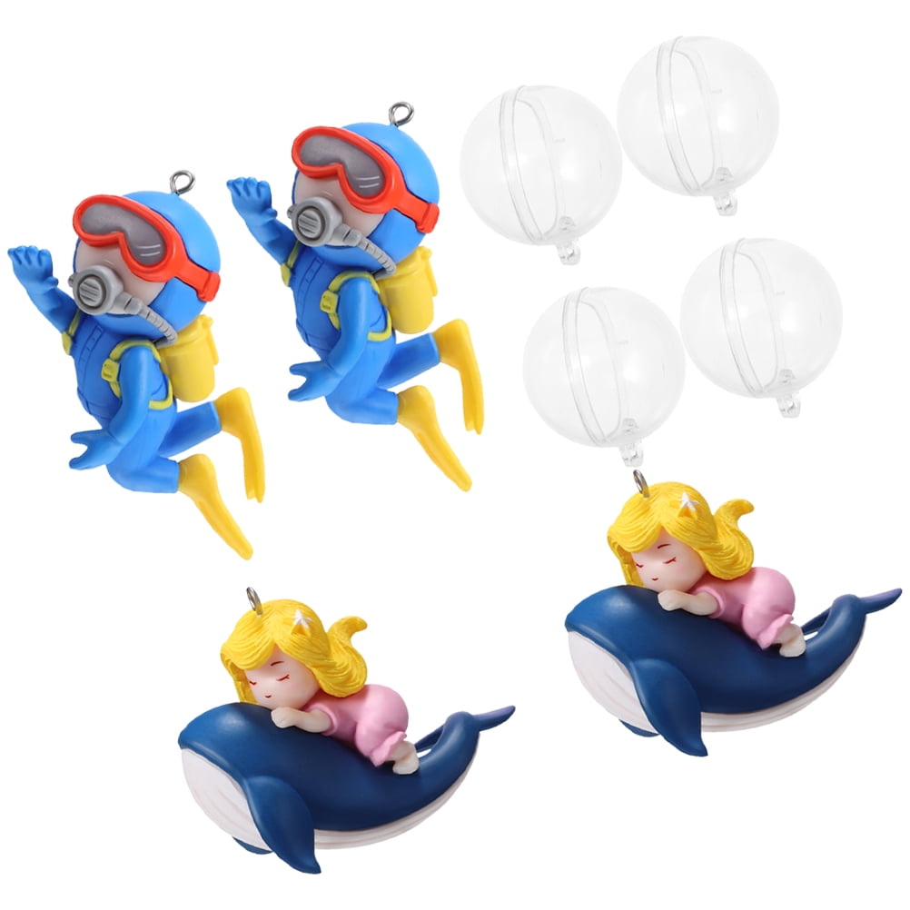 4 Pcs Floating Diver Mini Ice Cubes Coolers Kits Block Beer Fish Tank ...