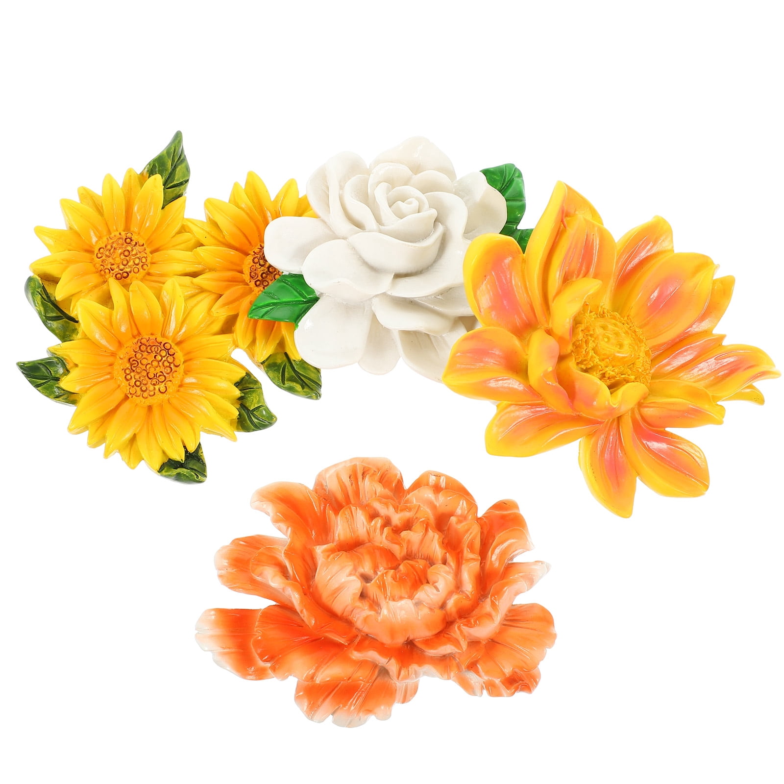 4 Pcs Flower Magnetic Sticker Plant Decor Magnetic Decals White Board ...