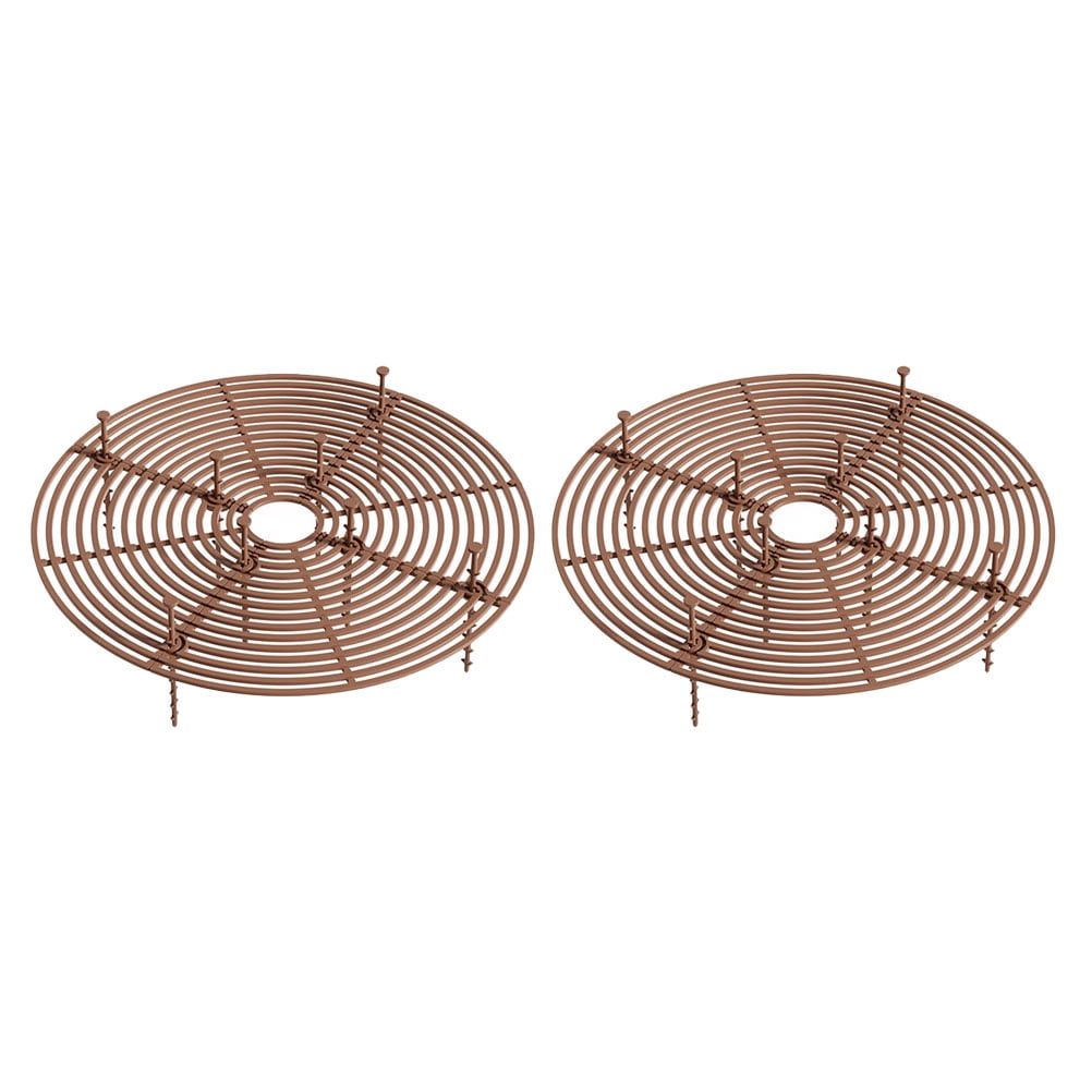 4 Pcs Flower Pot Soil Cover Protector Flowerpot Plastic Plant Grid Hole ...