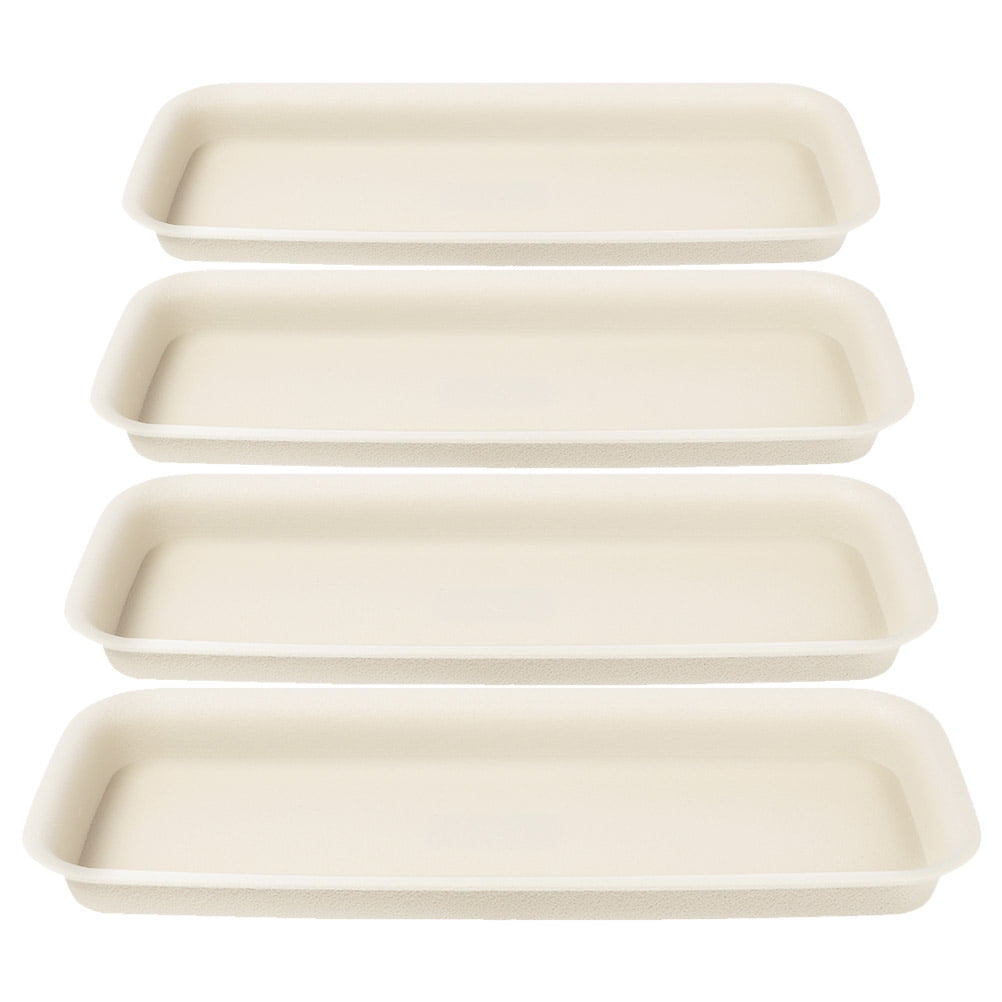 4 Pcs Flower Pot Tray Flower Pots Plastic Drip Tray Plant Pot Saucers ...