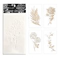 4 Pcs Flowers Stencils Drawing Templates Art and Craft Stencils For ...