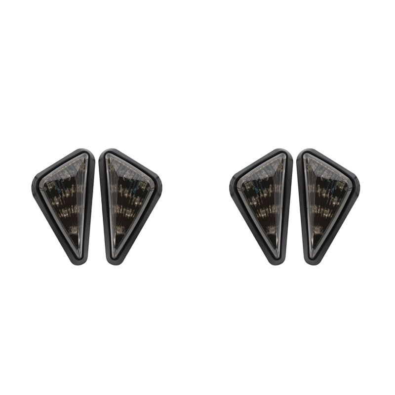 4 Pcs Flush Mount Triangle-Shaped LED Turn Signal Light, 12V Motorcycle ...