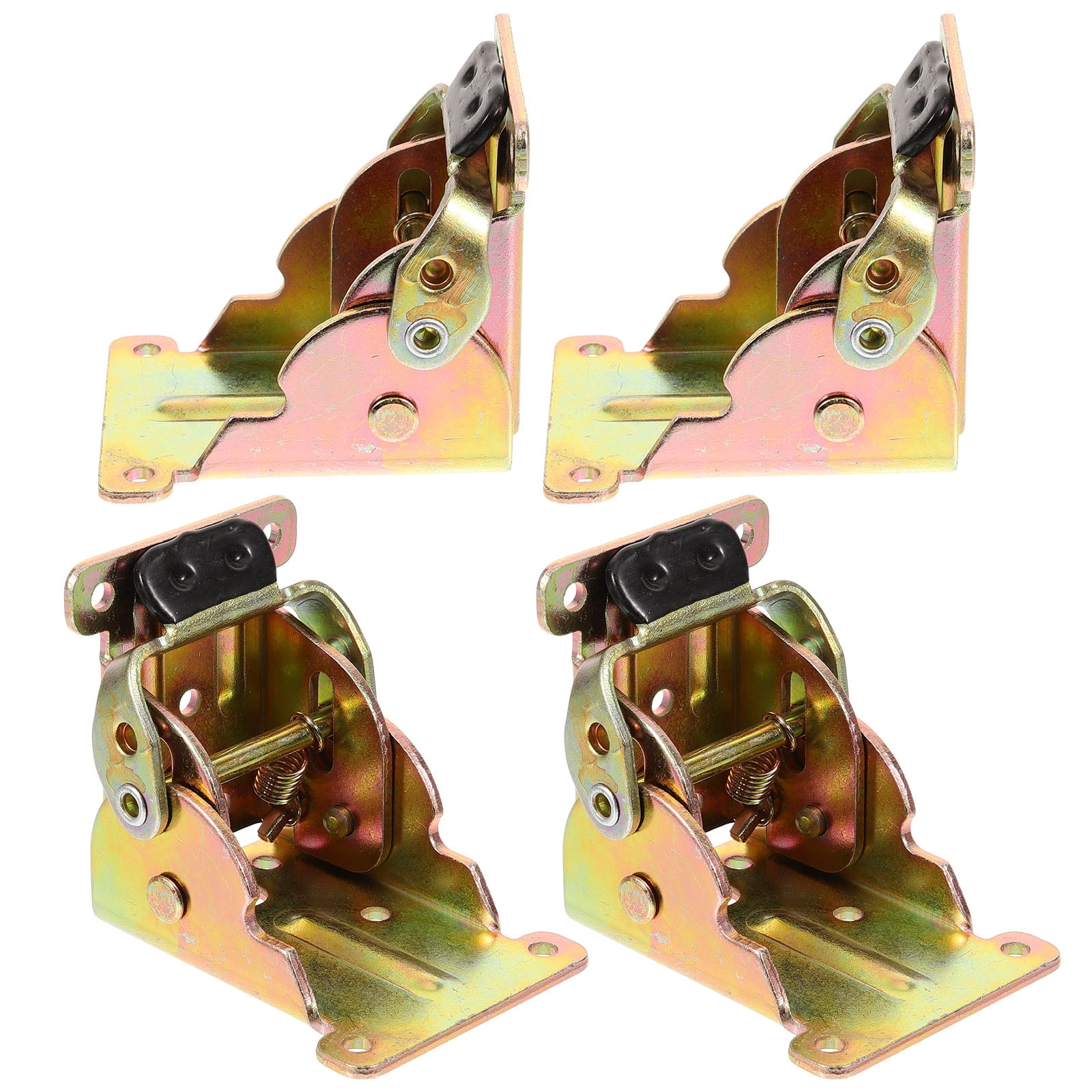 4 Pcs Folding Brake Double Positive Door Springs to Close Small Hinges ...