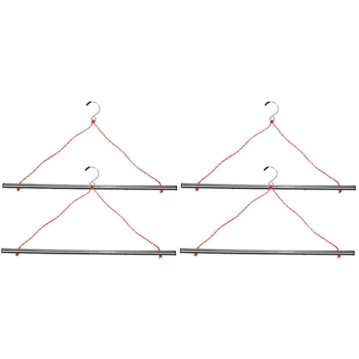 4 Pcs Folding Hanger Coat Hangers Camping Hanging Rack Outdoor Drying ...