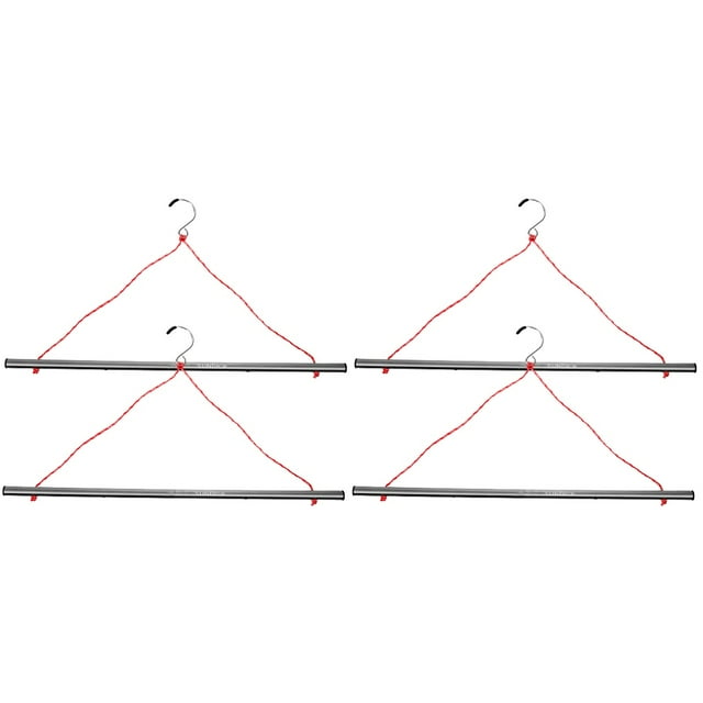 4 Pcs Folding Hanger Coat Hangers Camping Hanging Rack Outdoor Drying ...