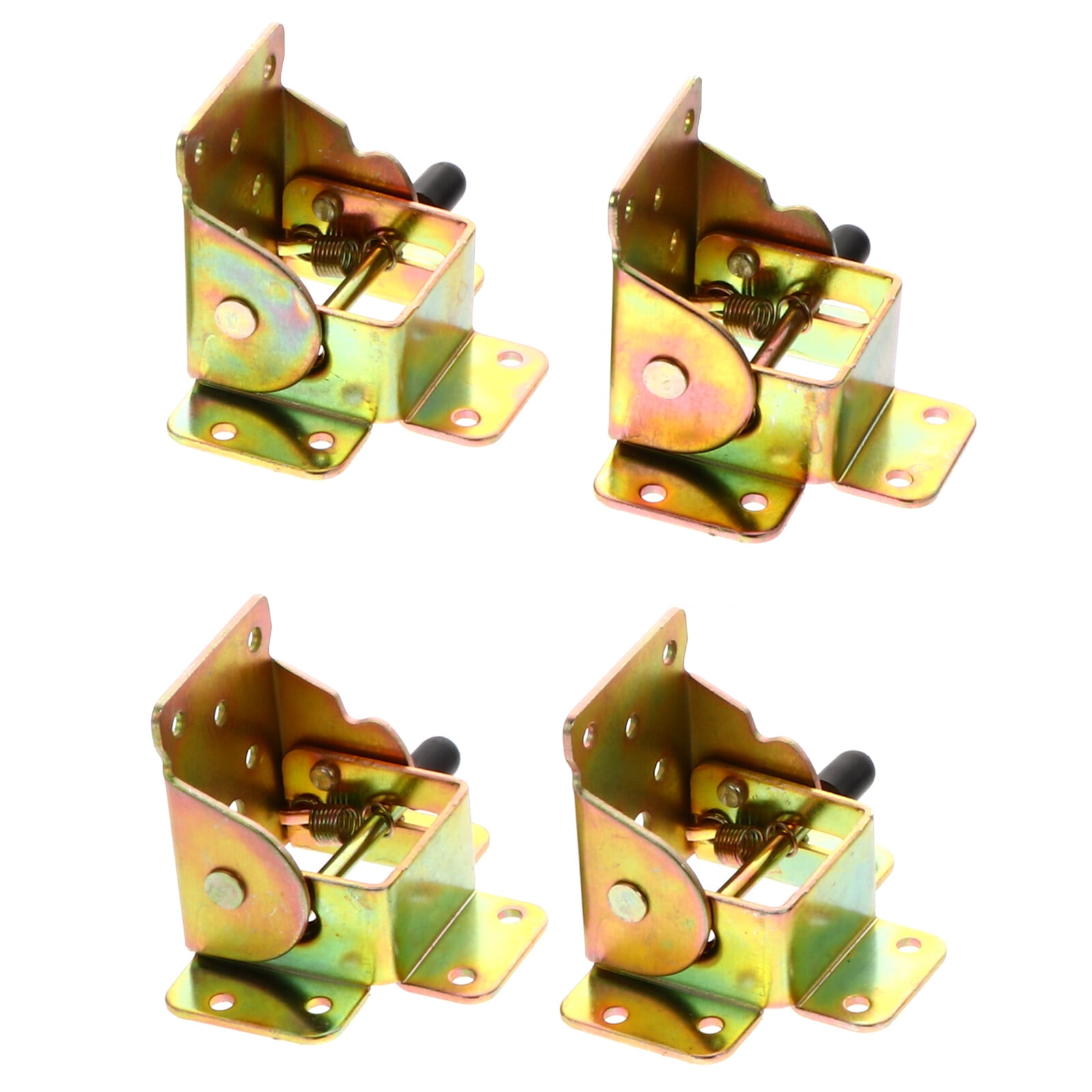4 Pcs Folding Hinge Table Leg Hinges Cabinet Desk Legs Golden - Walmart.com