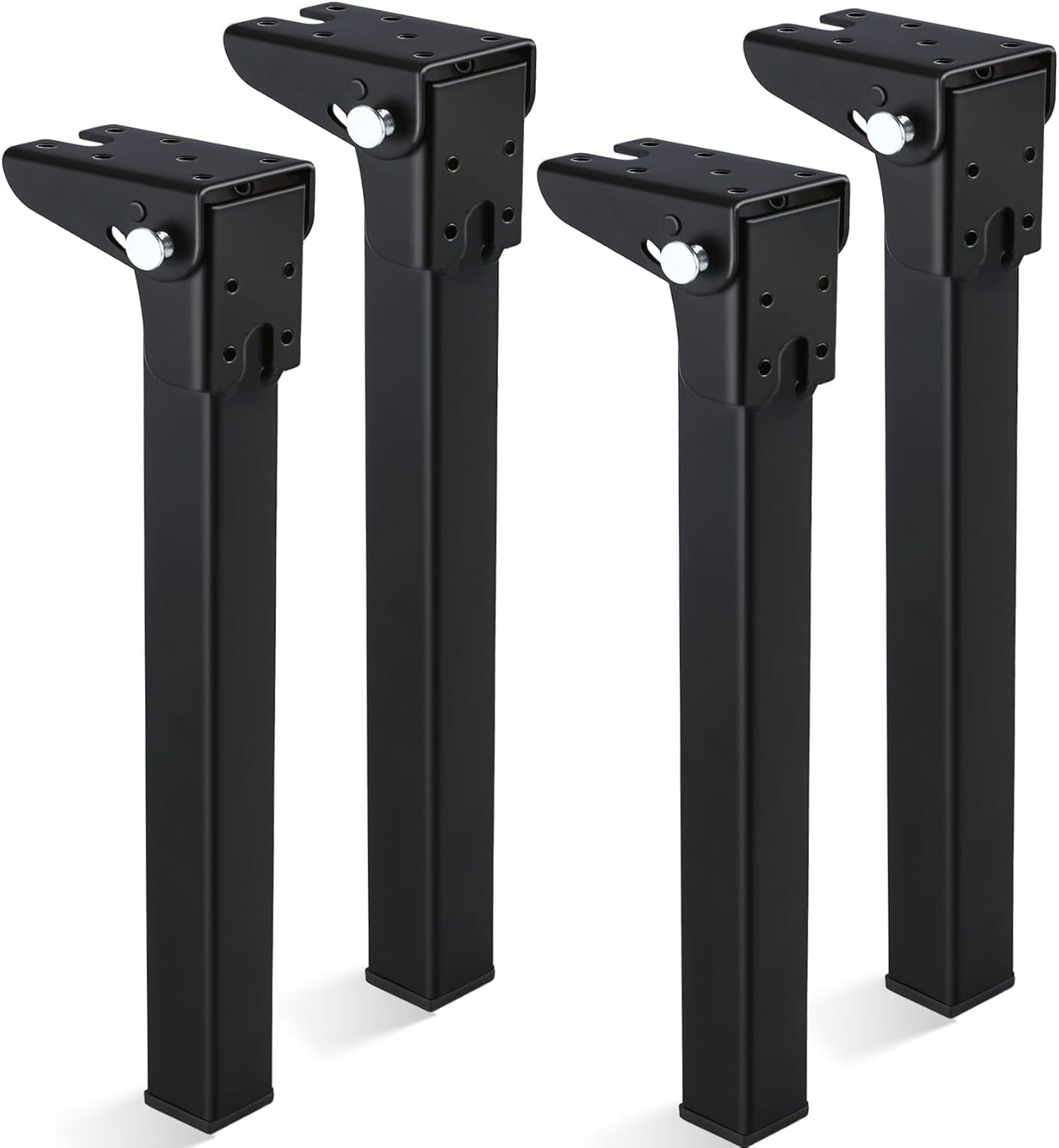 4 Pcs Folding Table Legs Heavy Duty, 12 inch Metal Foldable Leg ...