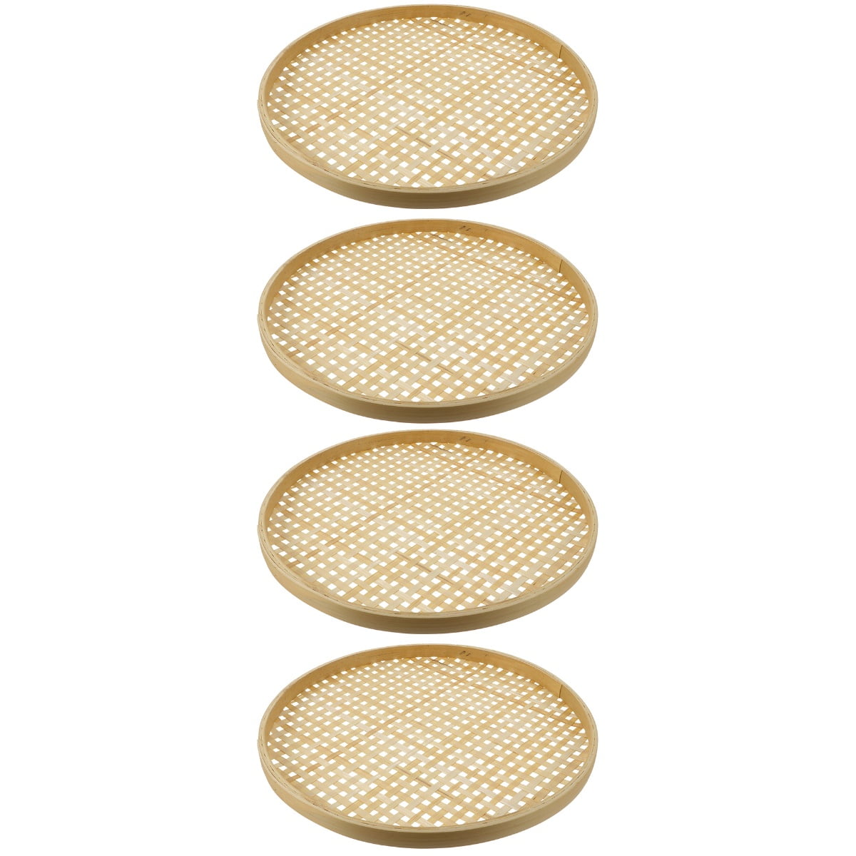 OFFIGAM Bamboo Weaving Colander Basket Square for Homeowners in Kitchen ...