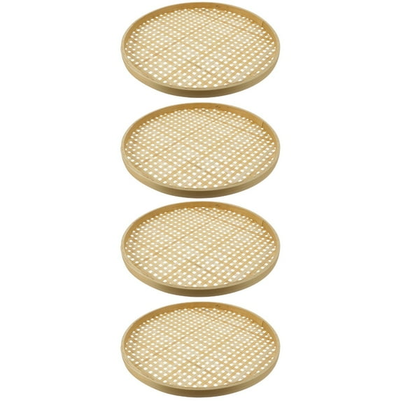 OFFIGAM Bamboo Weaving Colander Basket Square for Homeowners in Kitchen ...