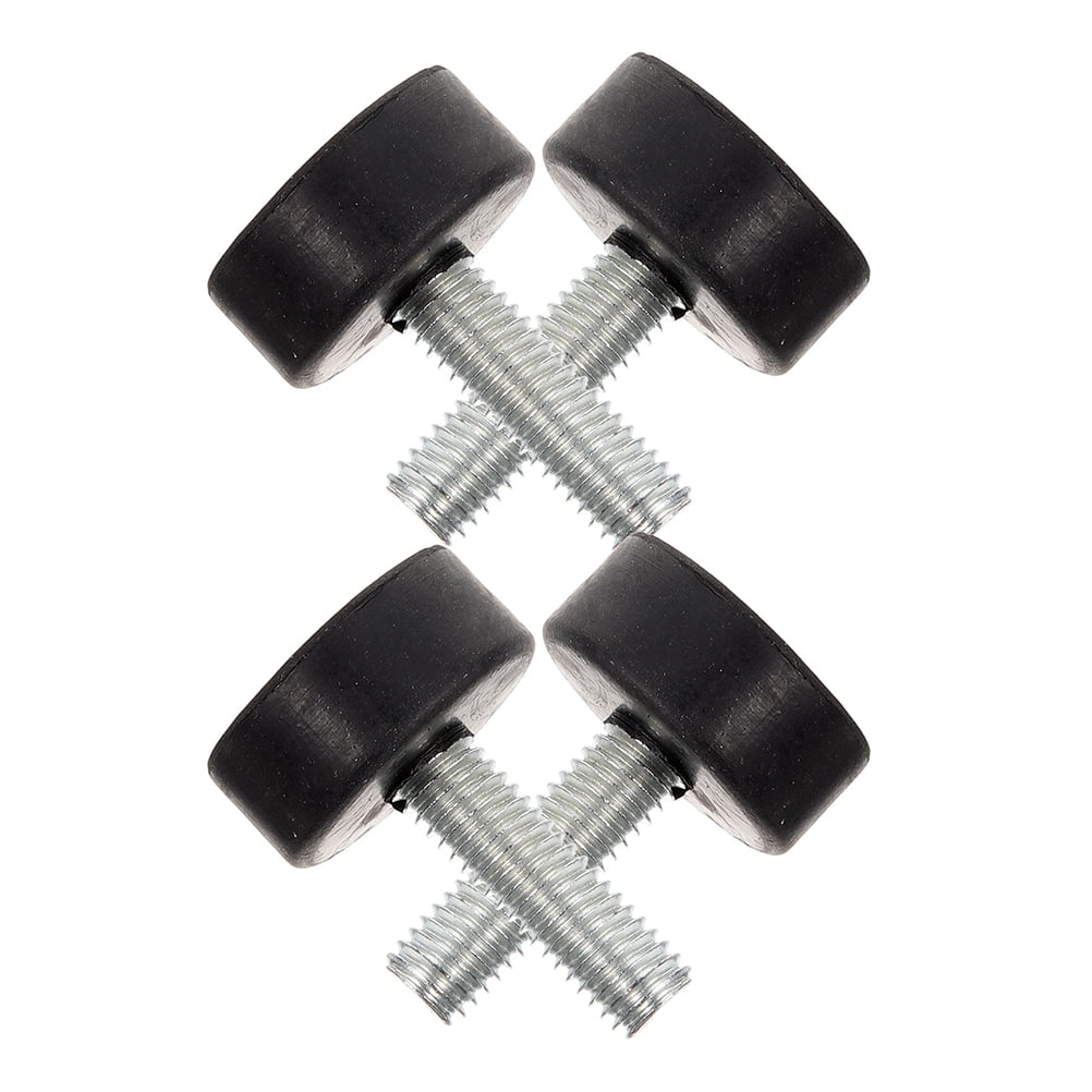 4 Pcs Foot Shock Absorber Table Legs Chassis Adjustable Rubber Iron ...