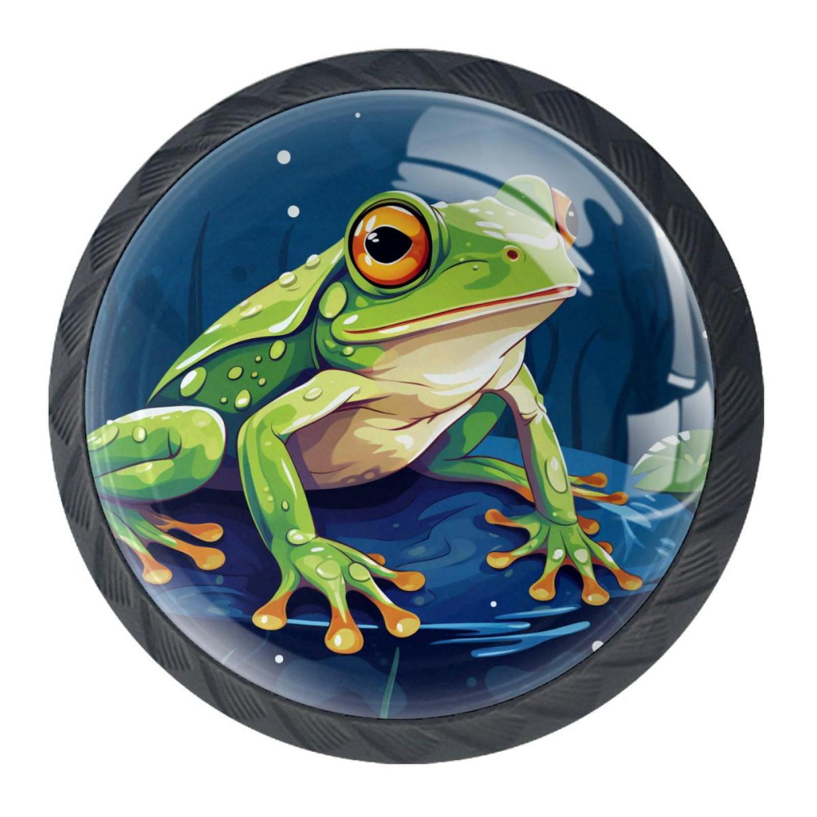 4 Pcs Frog Knobs for Kitchen Cabinet Cupboard Dresser Bookcase Drawer ...