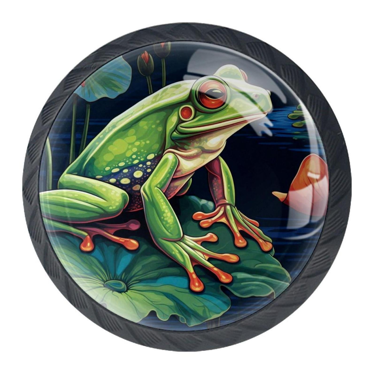 4 Pcs Frog Knobs for Kitchen Cabinet Cupboard Dresser Bookcase Drawer ...