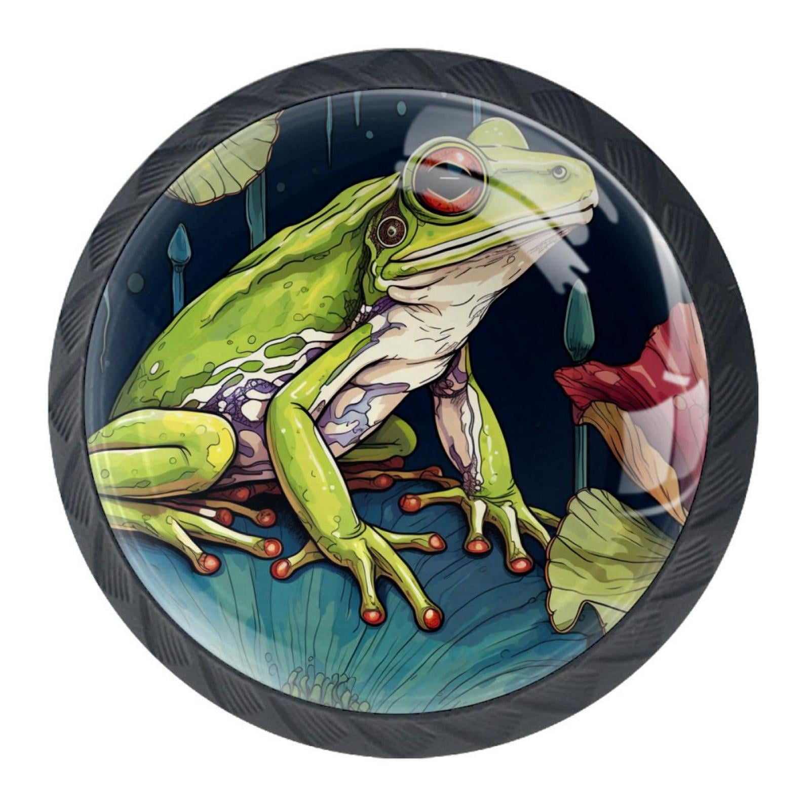 4 Pcs Frog Knobs for Kitchen Cabinet Cupboard Dresser Bookcase Drawer ...