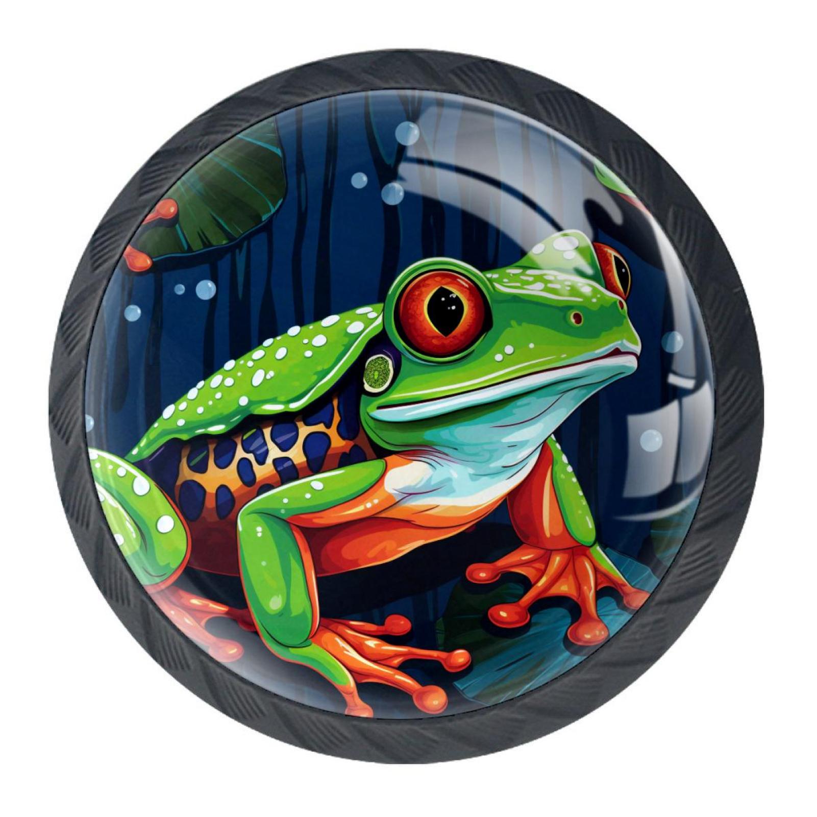 4 Pcs Frog Knobs for Kitchen Cabinet Cupboard Dresser Bookcase Drawer ...