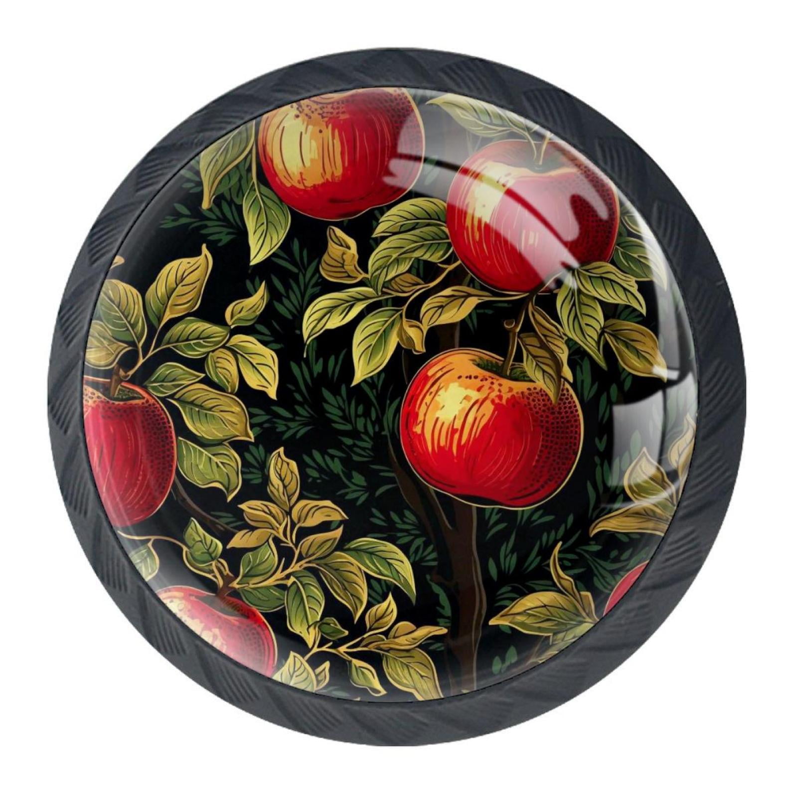 4 Pcs Fruit Knobs for Kitchen Cabinet Cupboard Dresser Bookcase Drawer ...