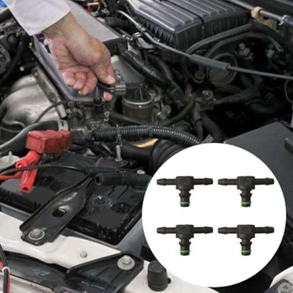 4 Pcs Fuel Injector Return Connector for Common Rail Series 3-Way ...